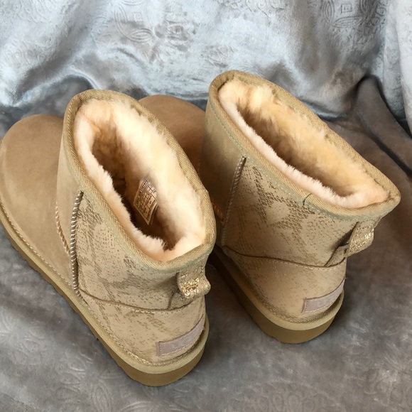 UGG | Shoes | Ugg Classic Mini Metallic Snake Nwt | Poshmark